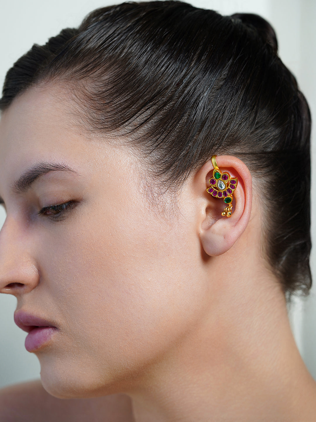 Petal Gem Ear Cuff Earrings – AGASHE