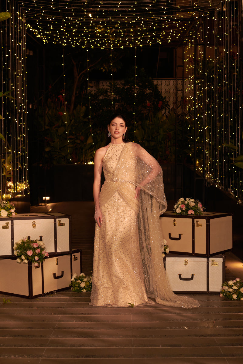 Ivory Infinity Gown – AGASHE