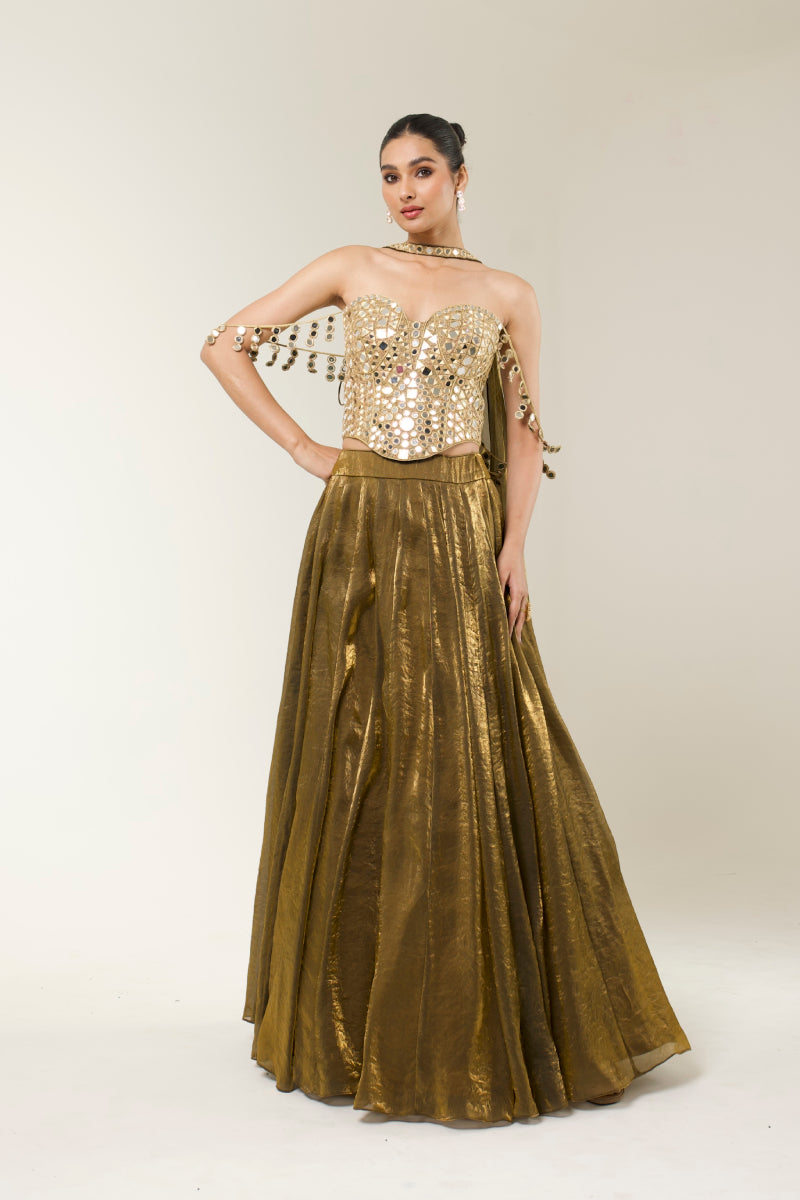 CHAMAK LEHENGA SET – AGASHE