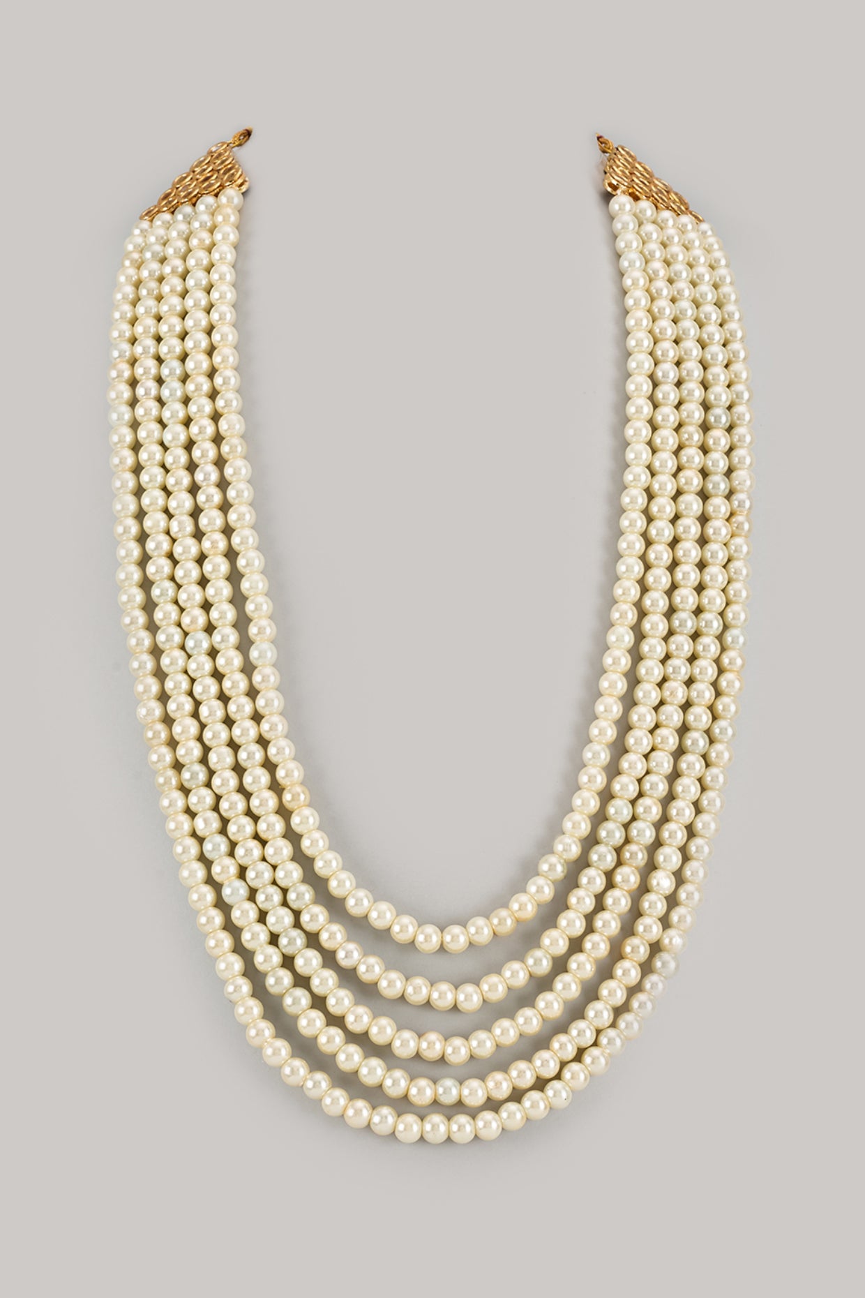 Ivory Semi-Precious Pearl Layered Mala – AGASHE